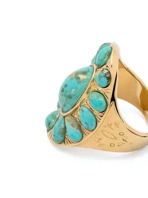 AURÉLIE BIDERMANN Turquoise Signet Ring