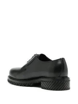 Off-White Military Leather Derby Shoes - Black