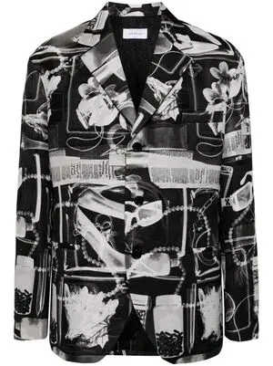 Off-White X-ray Print Blazer - Black