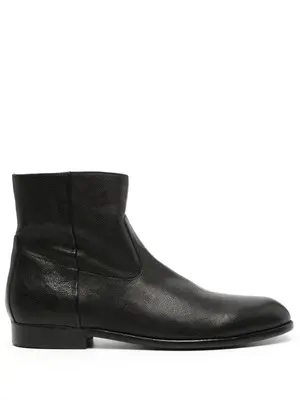 BUTTERO® Floyd Leather Ankle Boots - Black