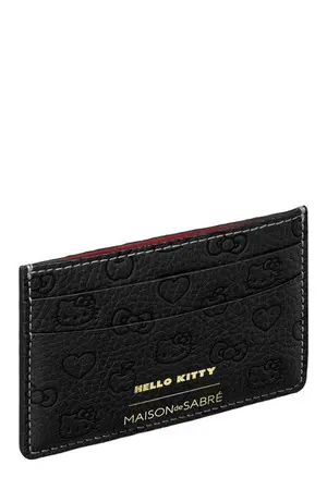 MAISON DE SABRE Leather Card Holder - Hello Kitty