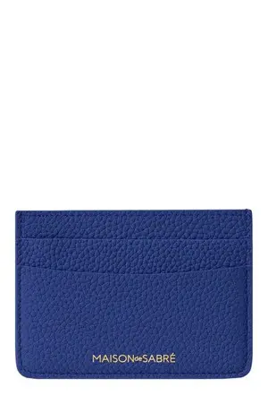 MAISON DE SABRE Leather Card Holder Lapis Blue