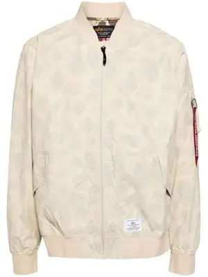 Alpha Industries L-2b Packaway Camo-print Bomber Jacket