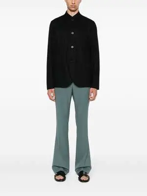Harris Wharf London Nehru Bomber Jacket - Black