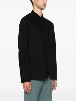 Harris Wharf London Nehru Bomber Jacket - Black