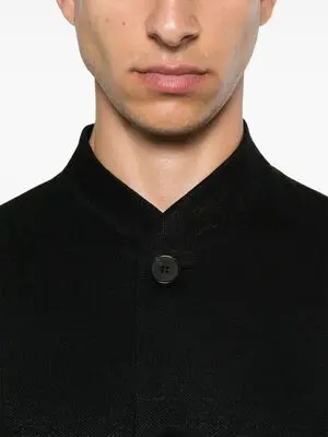 Harris Wharf London Nehru Bomber Jacket - Black