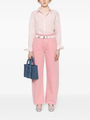 FRAME Long Barrel Jeans In Bubblegum