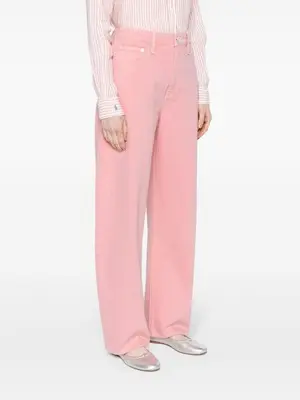 FRAME Long Barrel Jeans In Bubblegum