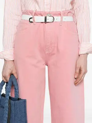 FRAME Long Barrel Jeans In Bubblegum