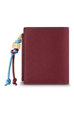 MAISON DE SABRE Small Leather Bifold Wallet - Plum Sky