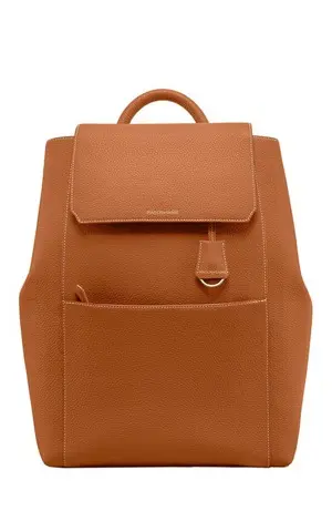 MAISON DE SABRE Leather Soft Backpack - Pecan Brown