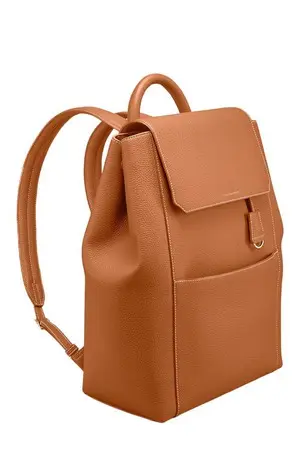 MAISON DE SABRE Leather Soft Backpack - Pecan Brown