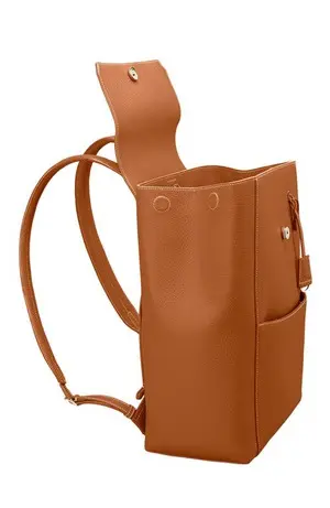 MAISON DE SABRE Leather Soft Backpack - Pecan Brown
