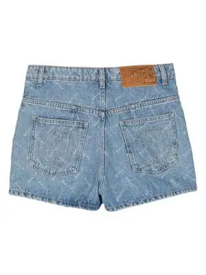 Bally Chevron-logo Denim Shorts