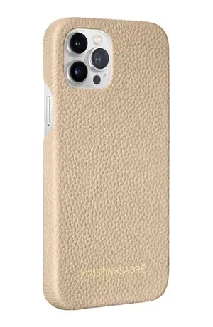 MAISON DE SABRE Leather Phone Case - Saharan Nude