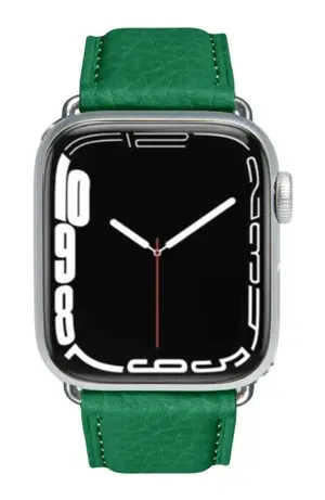 MAISON DE SABRE Leather Apple Watch Band - Emerald Green