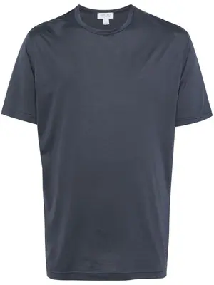 Sunspel Round-neck Cotton T-shirt - Blue