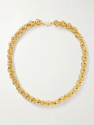 Lié Studio The Flora -plated Link Necklace