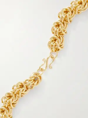 Lié Studio The Flora -plated Link Necklace