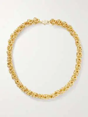Lié Studio The Flora -plated Link Necklace