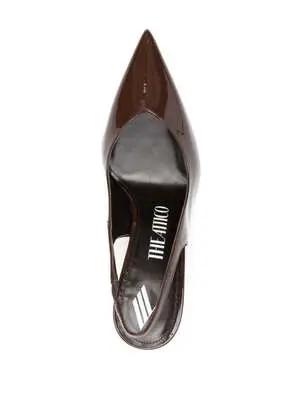 Attico Cheope 105mm Leather Pumps - Brown