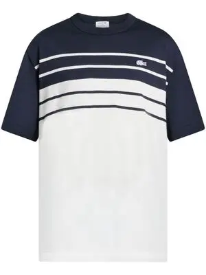 Lacoste Striped Organic Cotton T-shirt