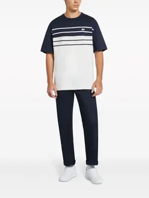 Lacoste Striped Organic Cotton T-shirt