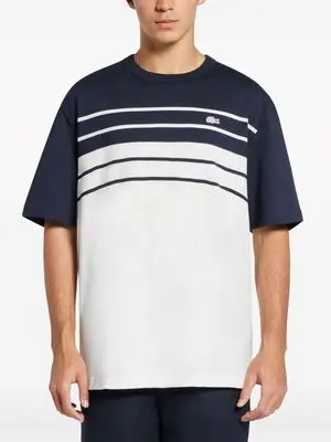 Lacoste Striped Organic Cotton T-shirt