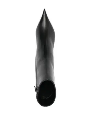 MUGLER 60mm Leather Ankle Boots