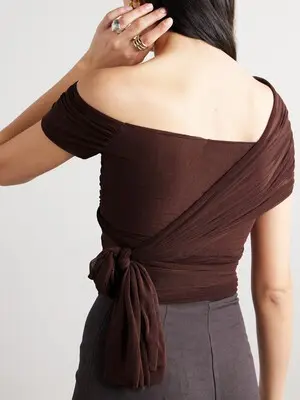 CORTANA Tully Off-the-shoulder Top