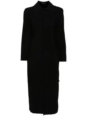 Yohji Yamamoto Midi Shirt Dress - Black
