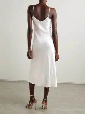 RODARTE Embellished Silk-satin Midi Dress