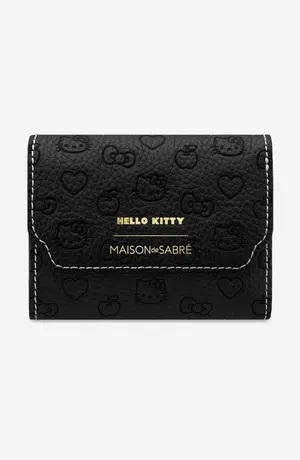 MAISON DE SABRE Leather Trifold Wallet - Hello Kitty