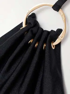 Cult Gaia Golda Embellished Bikini Top