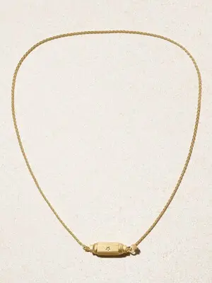 MARIE LICHTENBERG Micro Coco Locket Diamond Necklace - Gold