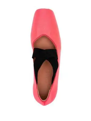 UMA WANG Crossover-strap Ballerina Shoes - Pink