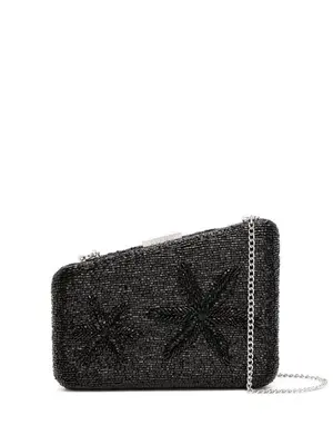 Staud Carmella Beaded Clutch - Black