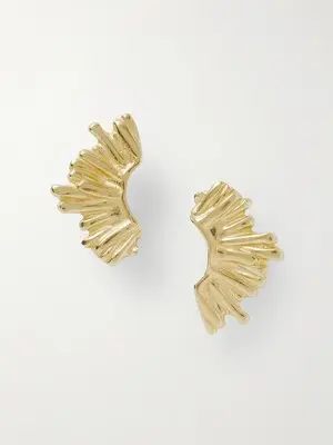 YSSO Crescent Sun -plated Earrings - Gold