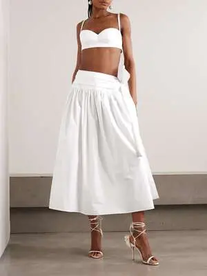 Magda Butrym Appliquéd Cotton Bralette