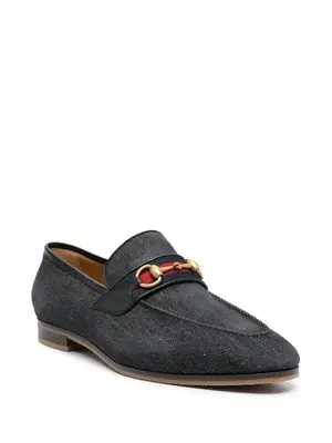 Gucci Horsebit Denim Loafers