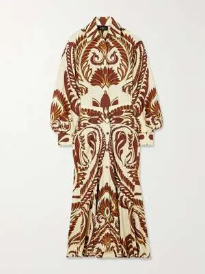 Etro Printed Cotton Midi Shirt Dress - Multi