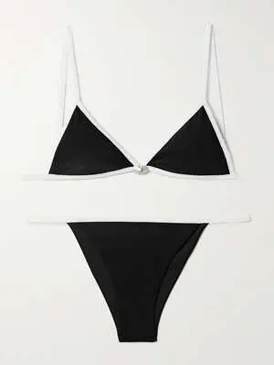 SARA CRISTINA Salt Pearl-embellished Bikini