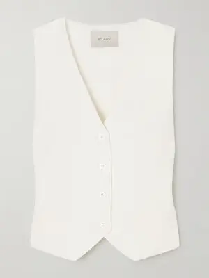 ST. AGNI Linen Vest