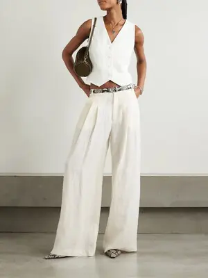 ST. AGNI Linen Vest