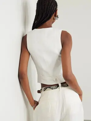 ST. AGNI Linen Vest