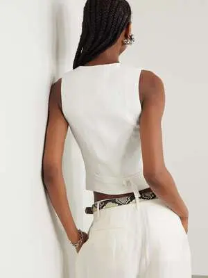 ST. AGNI Linen Vest