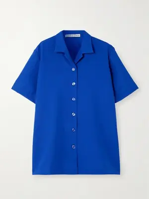 TOLU COKER Oversized Crepe Shirt