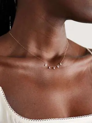 PERSEE Danaé Diamond Necklace - Gold