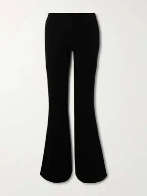 COURREGES Ellipse Zip-detailed Jersey Flared Pants