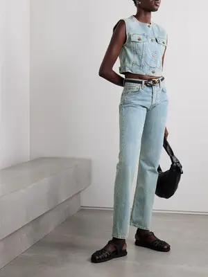 HAIKURE Cleo High-rise Straight-leg Jeans - Blue